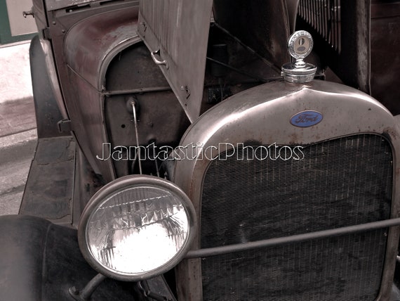 Ford Model A Photograph 1929 Classic Car Radiator Instant - Etsy