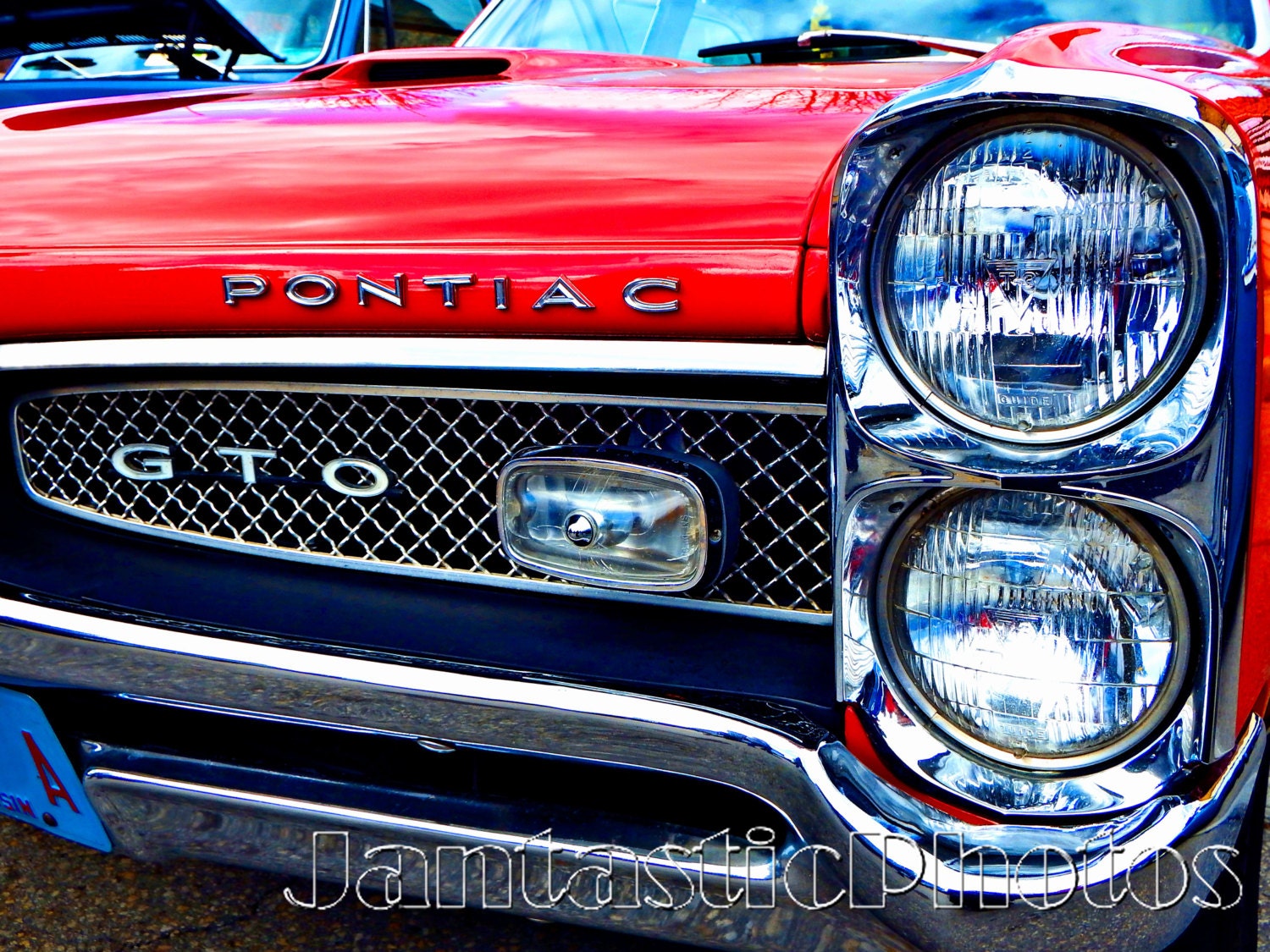 Pontiac GTO Photograph Red 1967 Muscle Car Instant Download Photo ...