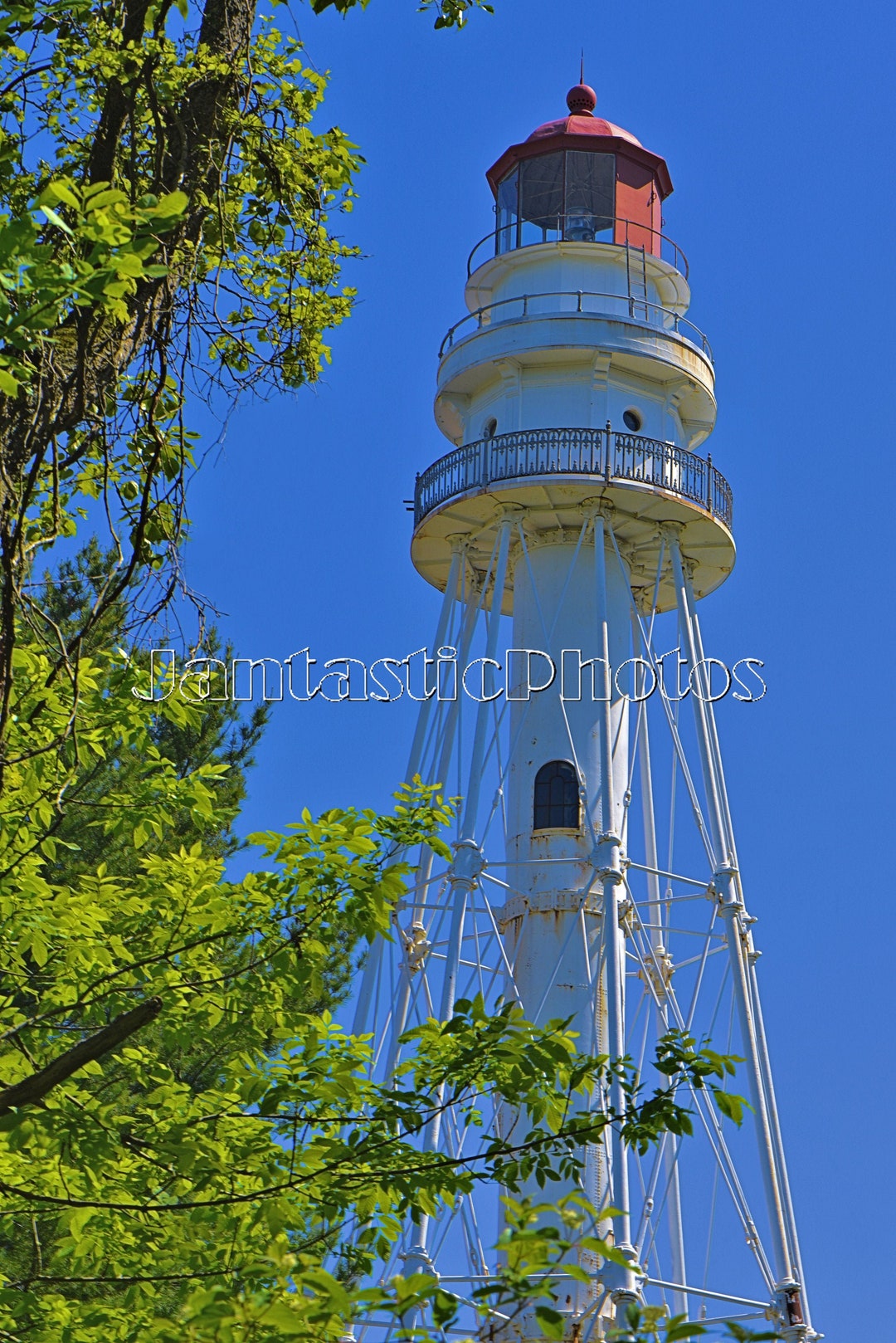 Lighthouse Photograph Rawley Point Light Wisconsin State Forest Twin ...