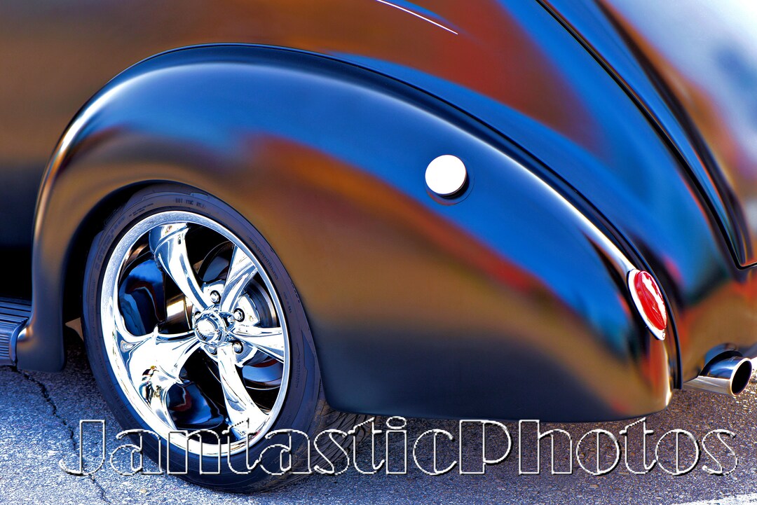 Chevrolet 1939 Custom Car Photograph Vintage Chevy Coupe Hot Street Rod ...