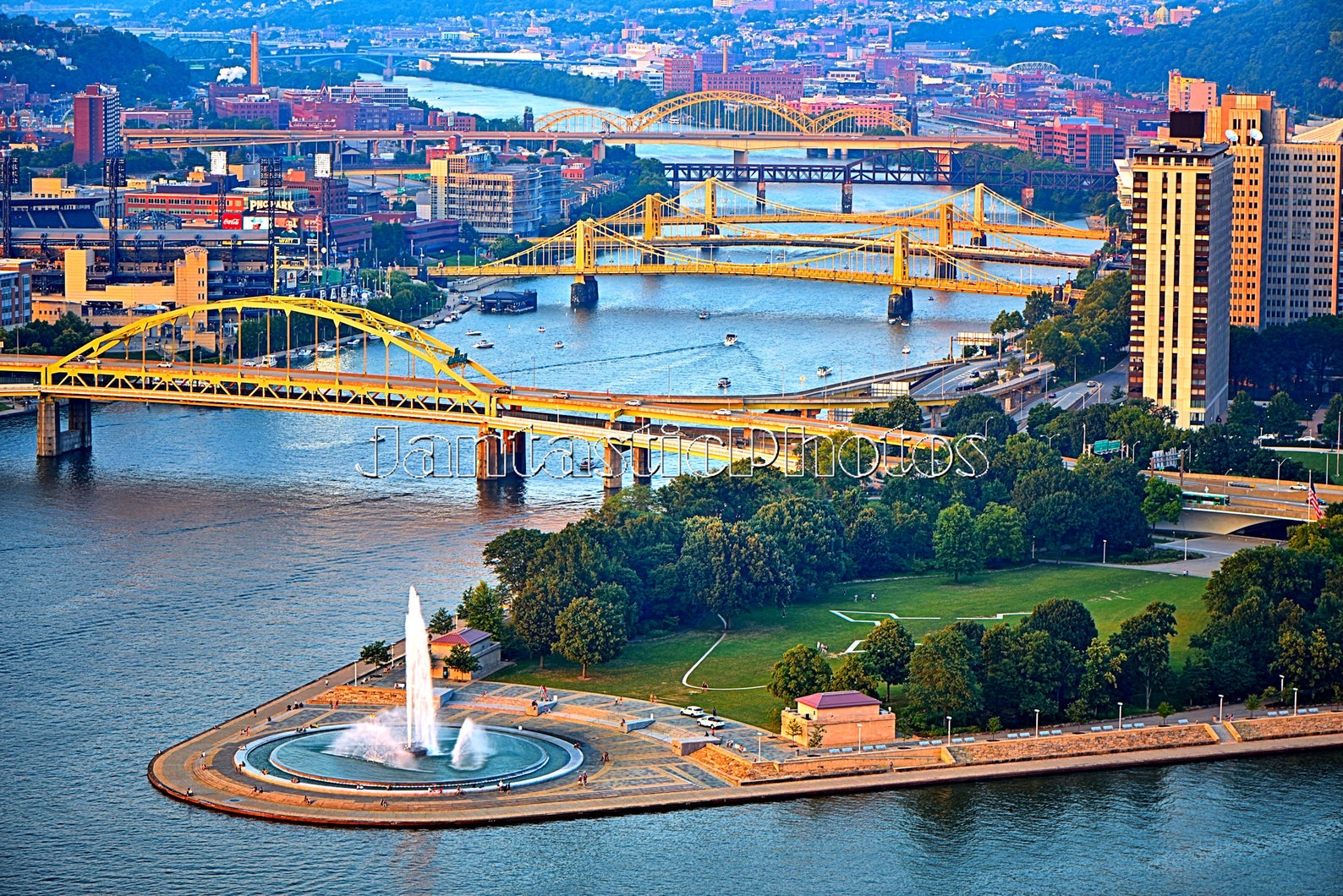 Pittsburgh Point State Park Photograph Instant Download Photo | Etsy