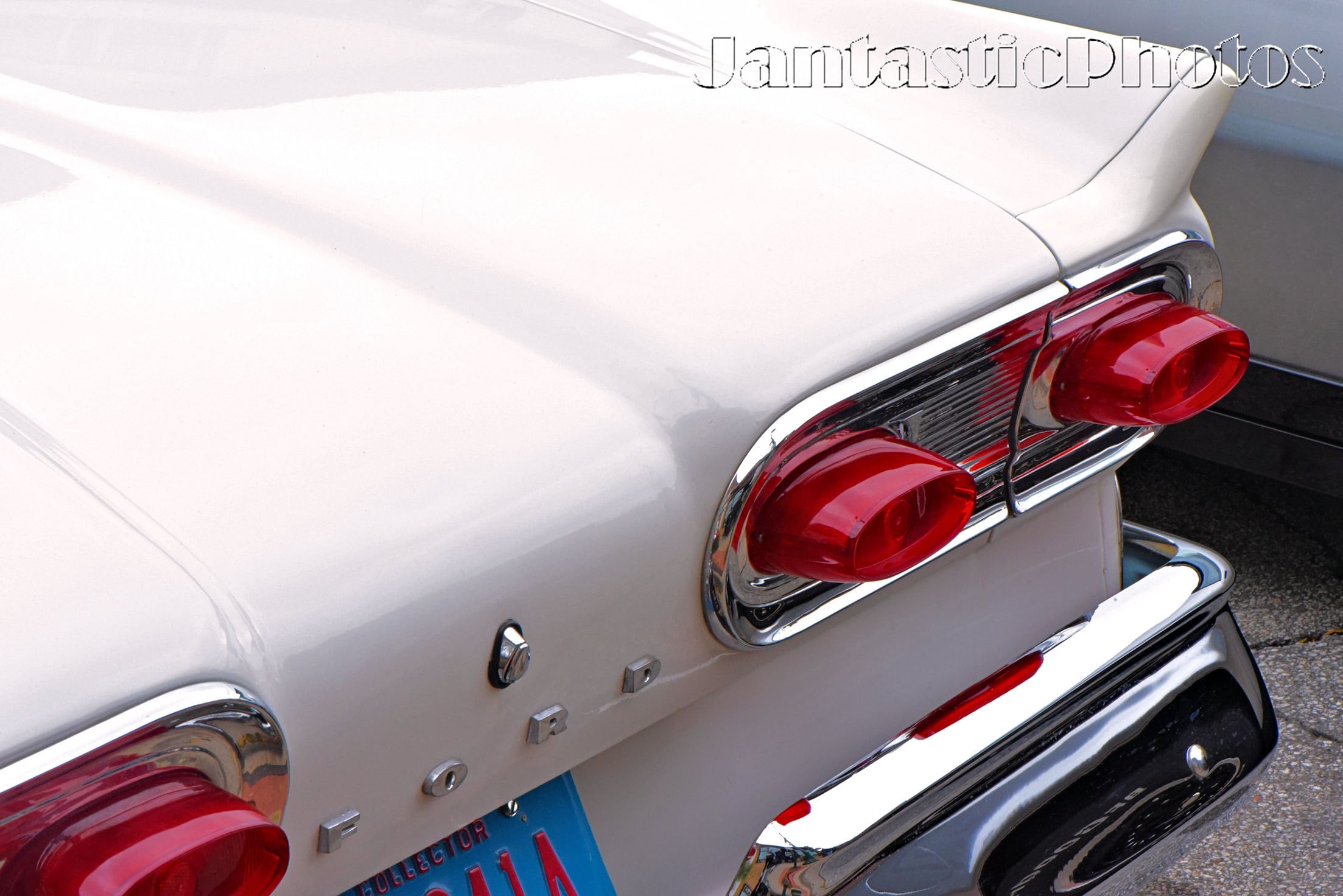 Ford Custom 300 Photograph 1958 Sedan Classic Tail Lights Fin Instant ...