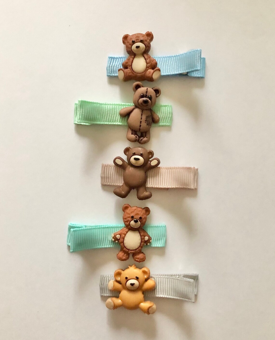 Bear Hair Clips for Girls Boys Baby Stuffed Teddy Hair - Etsy