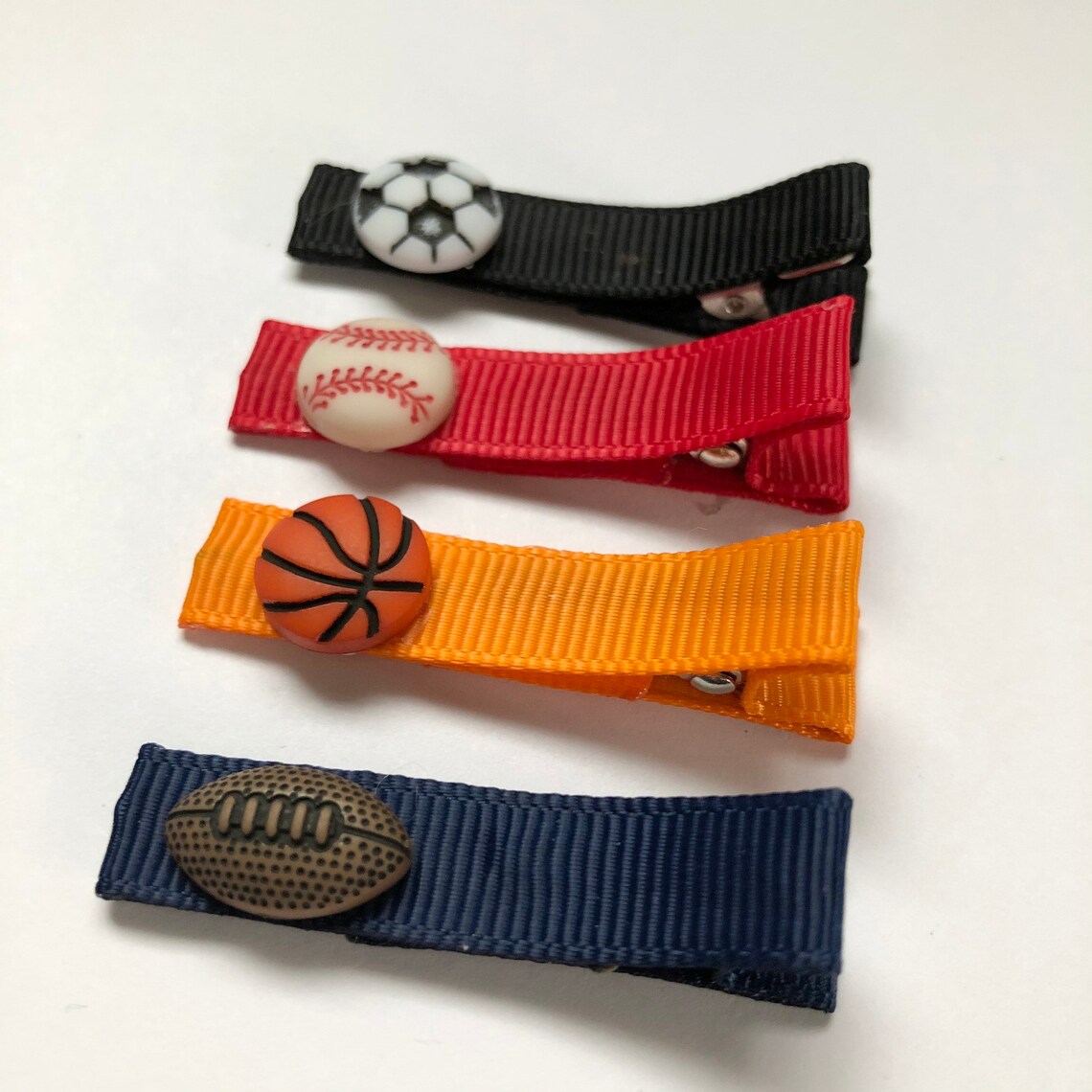 Baseball Soccer Basketball Football Hair Clips for Girls | Etsy