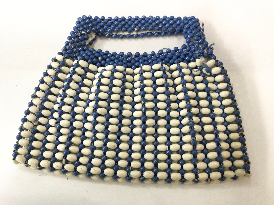 Vintage Beaded Handbag - Etsy