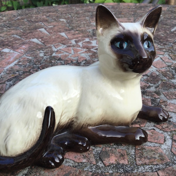 Siamese Cat Statue - Etsy