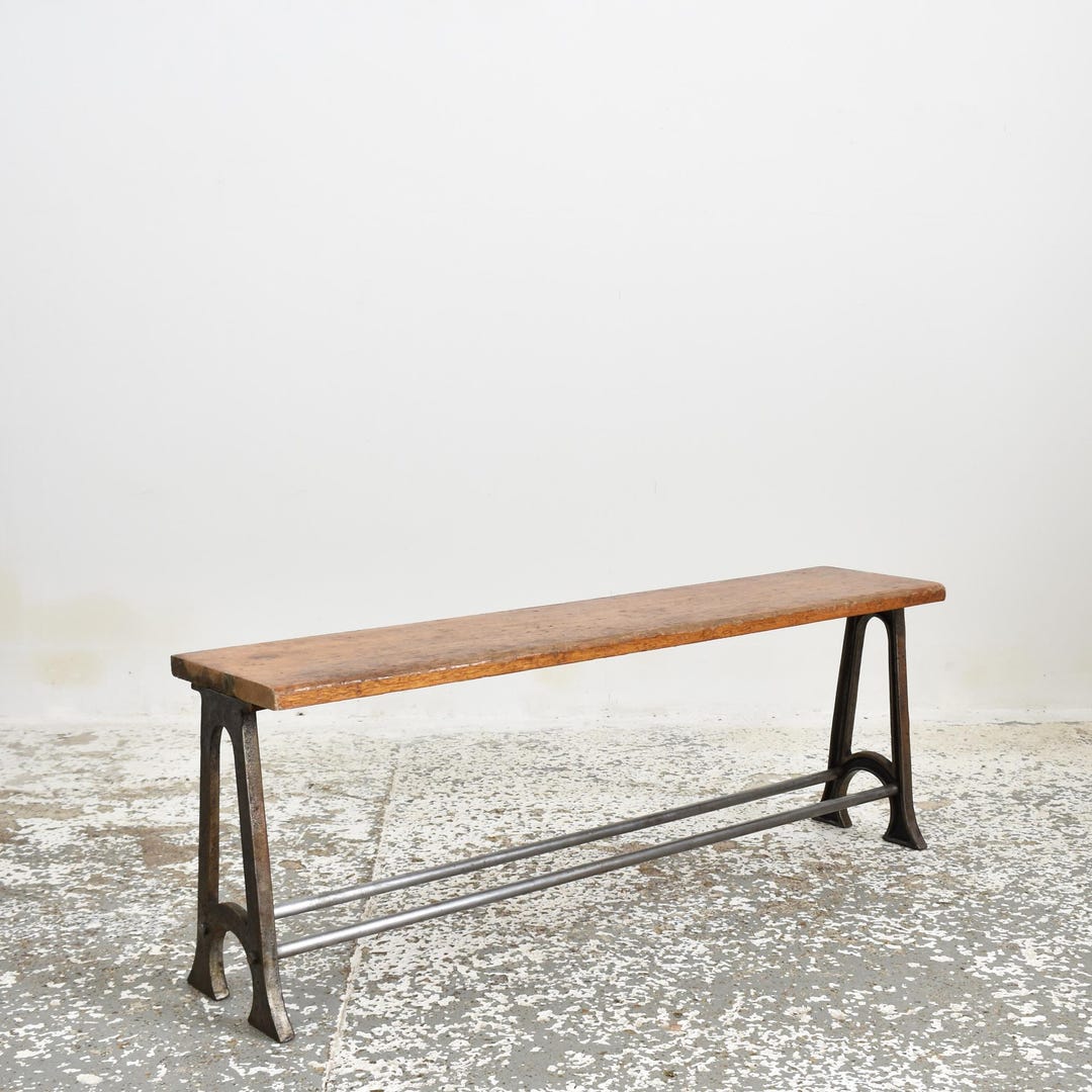 School Vintage Locker Room Storage Bench C - Etsy