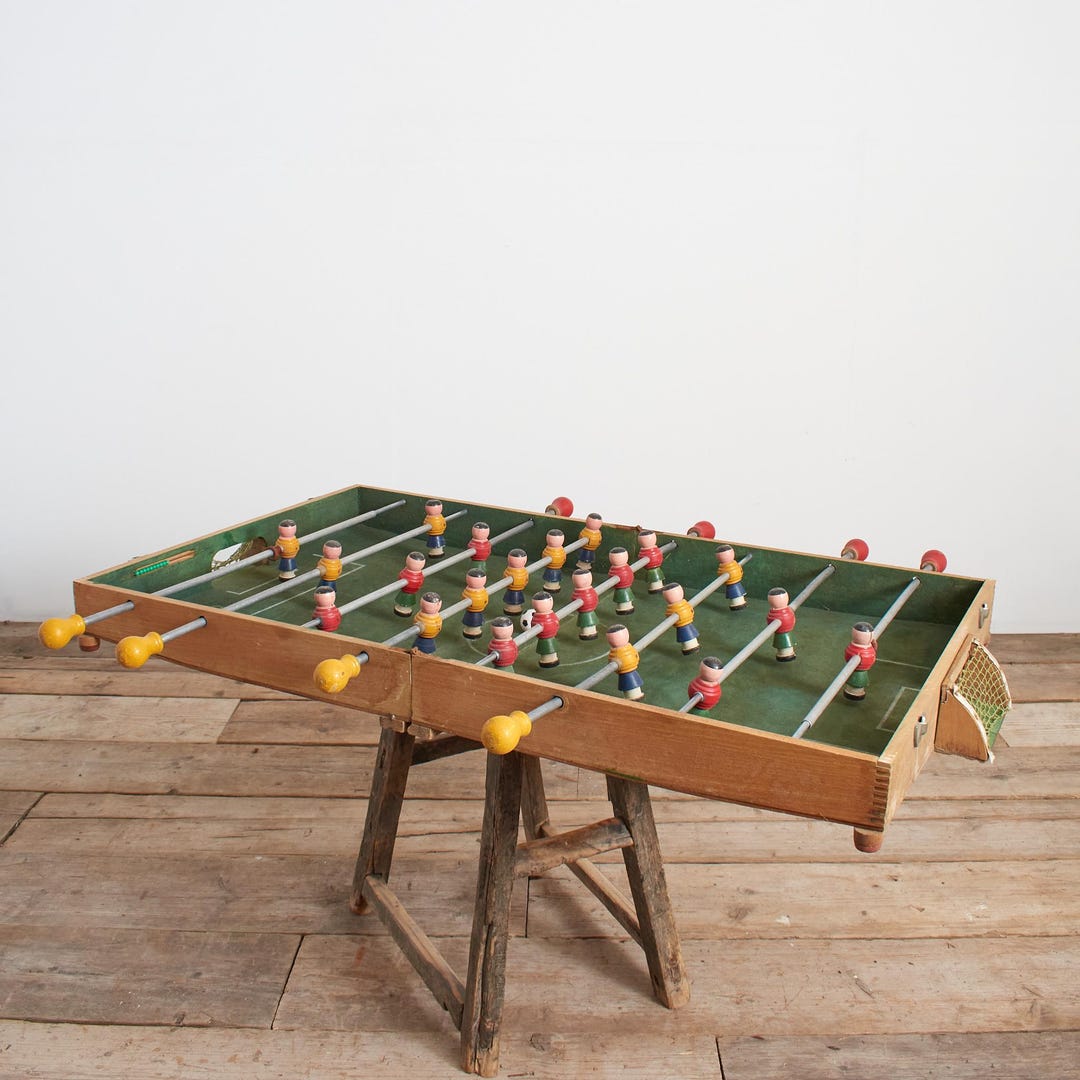 Vintage French Folding Table Football - Etsy