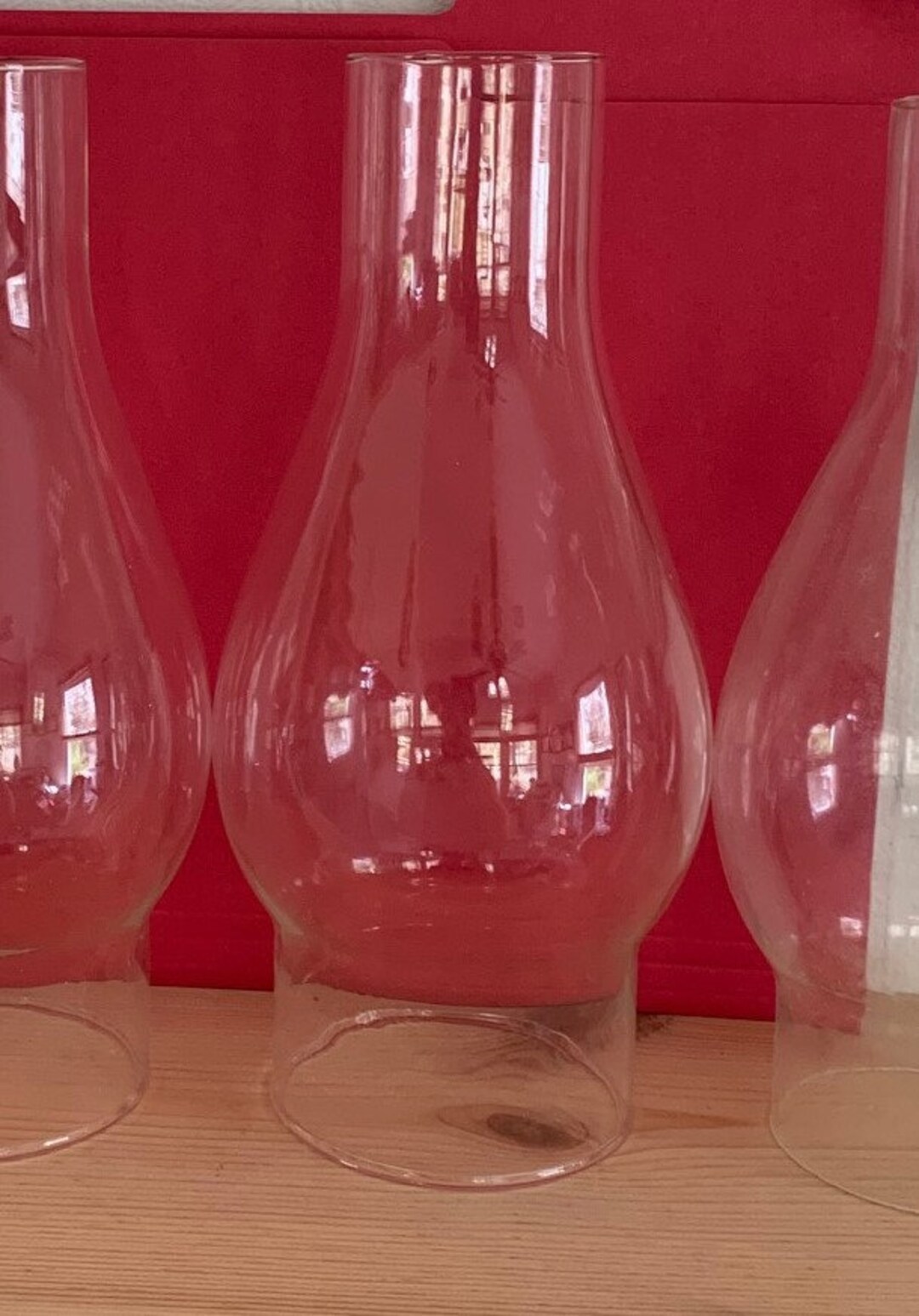 Tall Clear Glass Chimneys / Shades for Oil Lamps 8.5 X - Etsy