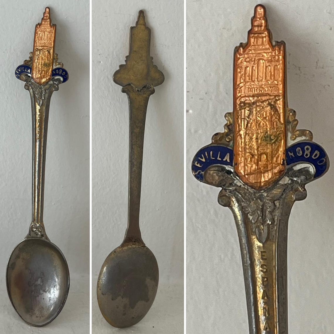 Various Vintage & Antique Souvenir Travel Spoons - Knight / Apostle ...