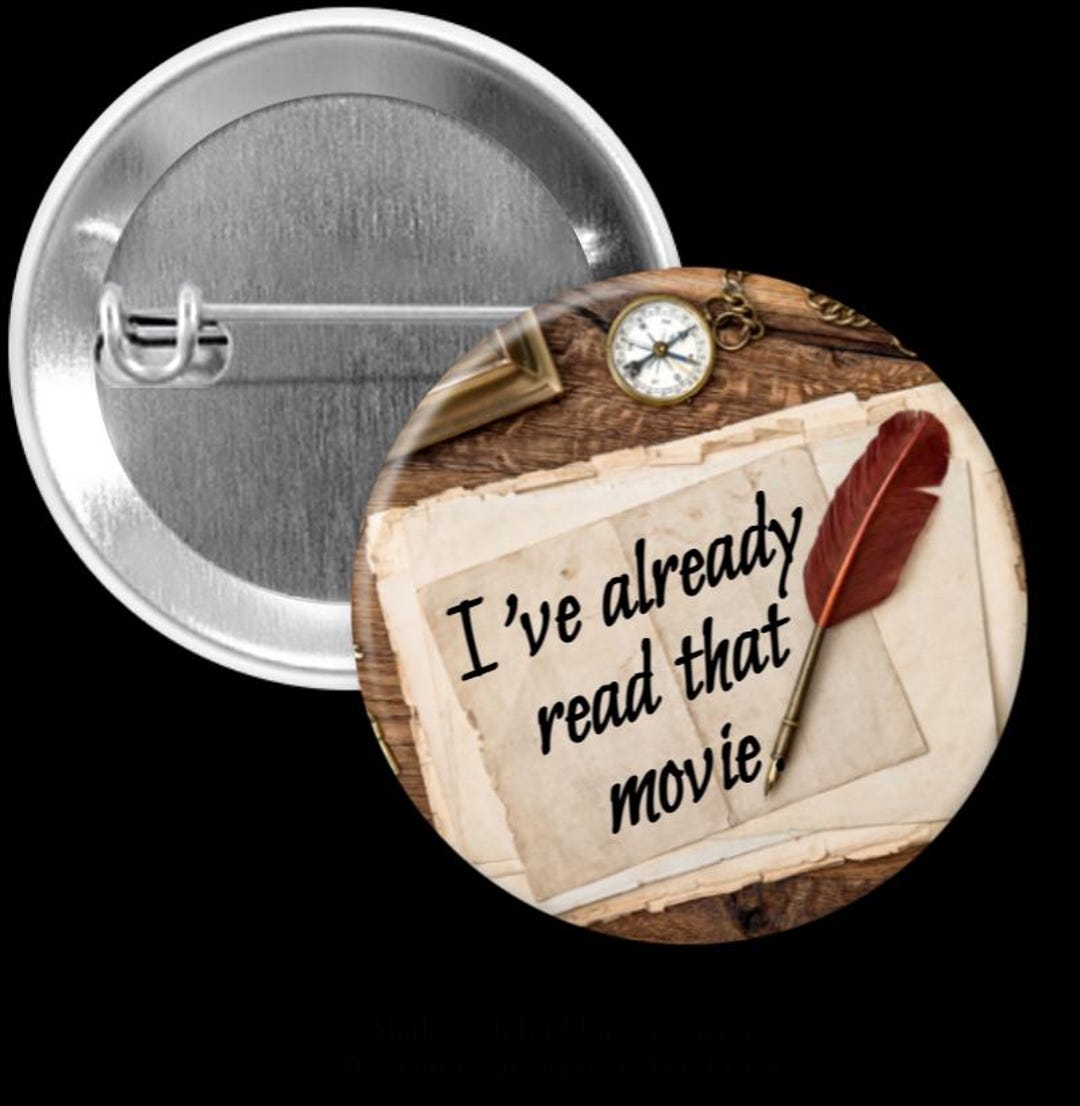 Original: Reading Buttons - in Either 1.25" or 2.25" Standard Size Pin ...