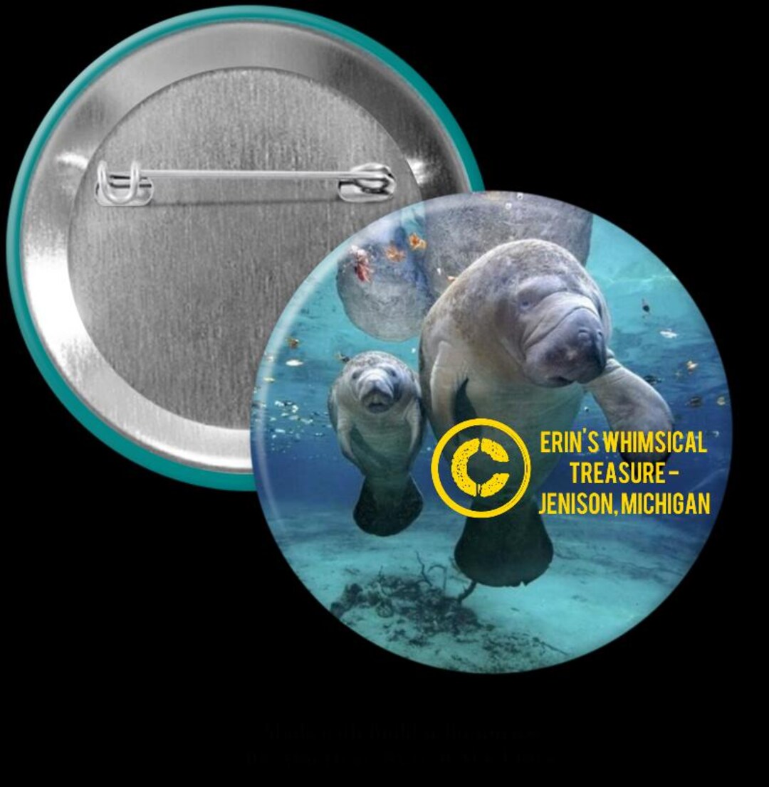 DIGITAL** PINBACK BUTTON Printable Template in 2 Sizes; 1.25" and 2.25 ...