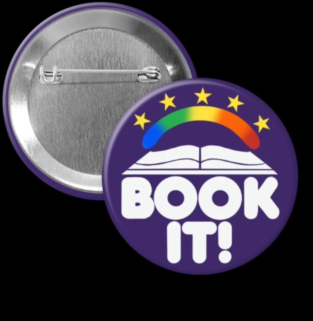 Book It Button - Historical Reproduction - 1.25" or 2.25" - Vintage ...