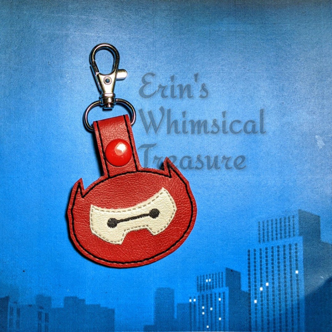 Keyfob White Robot in Red Armor Physical Item - Etsy