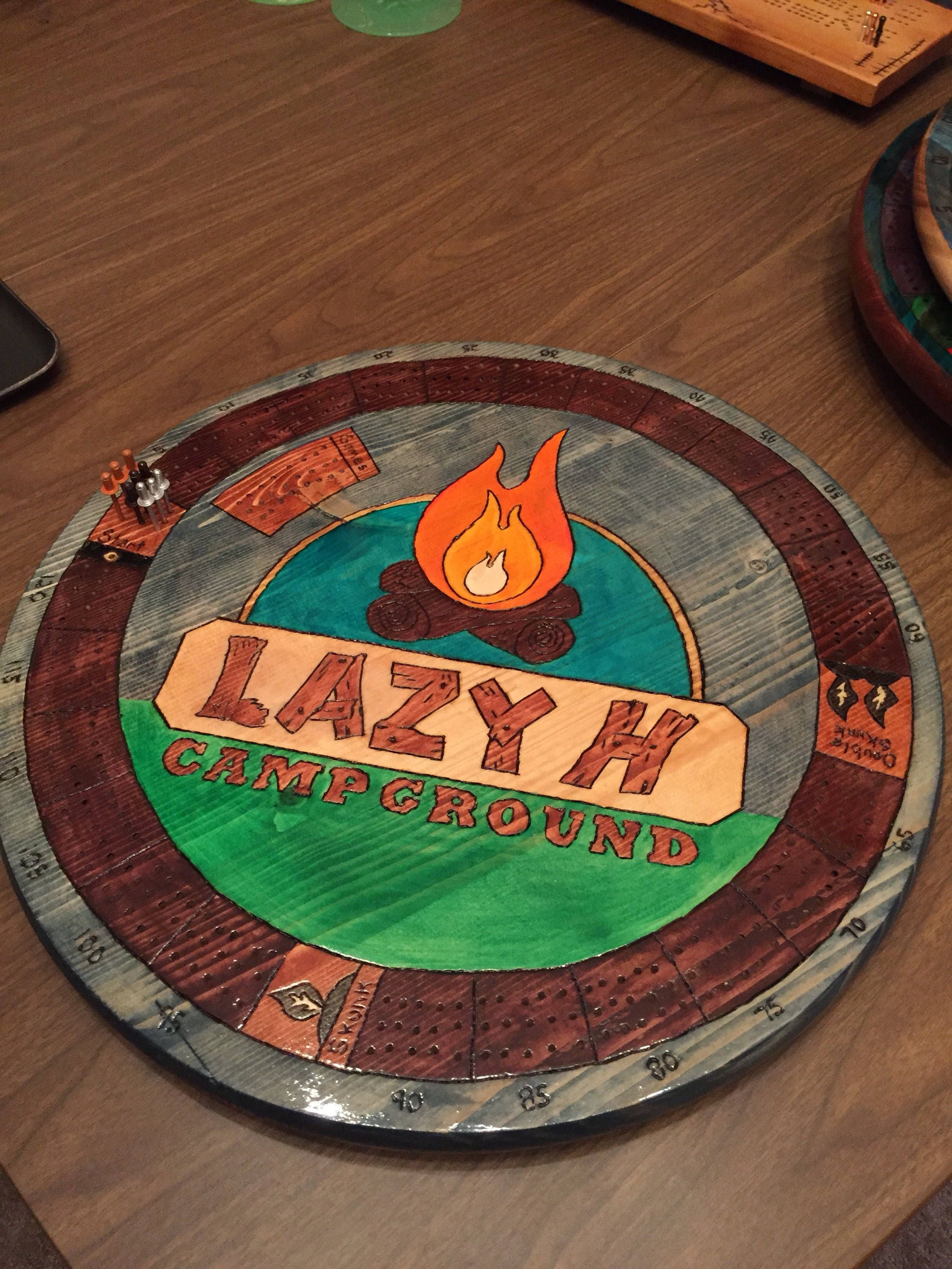 24 Custom Designed Cribbage Board Lazy Susan Style - Etsy
