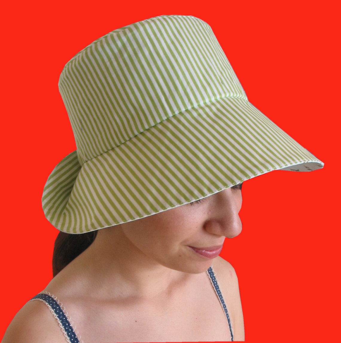 100% Cotton Reversible Shade Hat Beautifully Made - Etsy