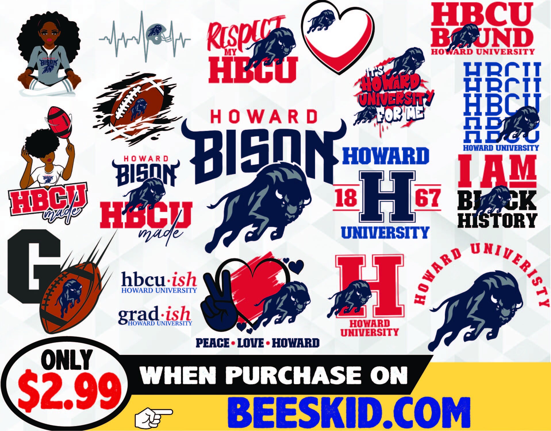 Howard University Svg HBCU Svg Collections HBCU Svg - Etsy