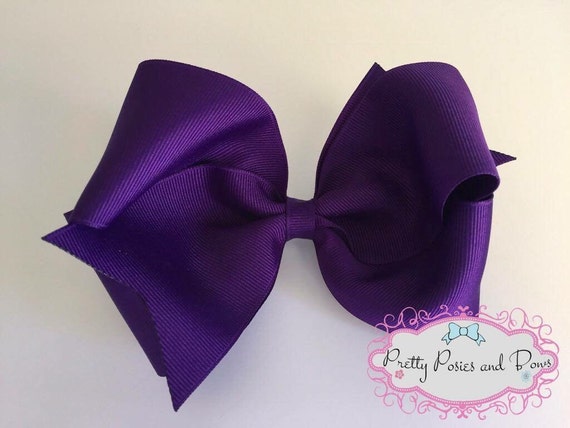 Large Purple Hair Bow Purple Bow Extra Large Purple Hair | Etsy