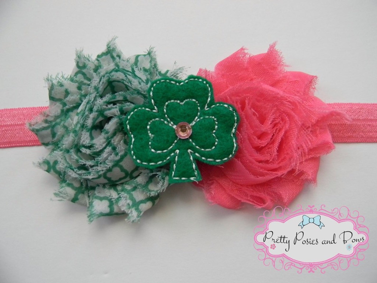 St. Patrick's Day Headband Shamrock Headband St. | Etsy