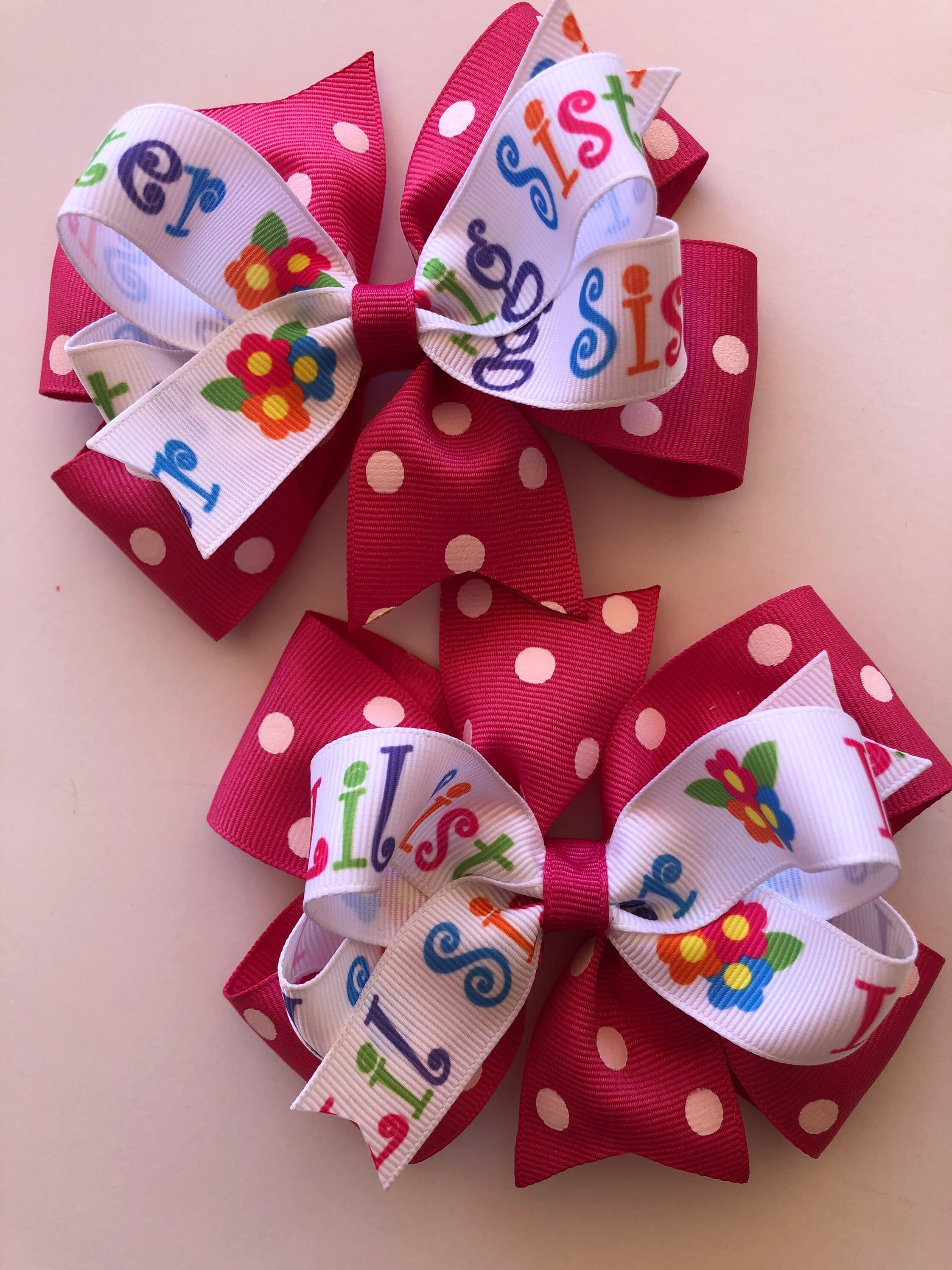 Big & Lil' Sister Hair Bows Big Sister Hair Bow Little - Etsy