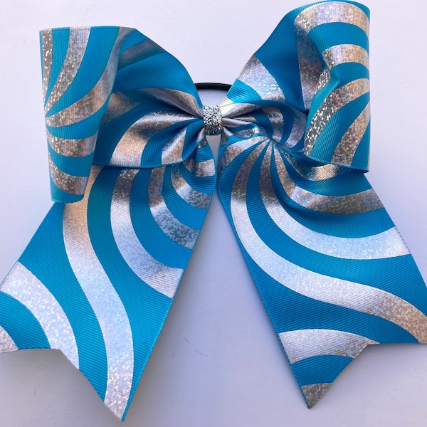 Teal Cheer Bow - Etsy