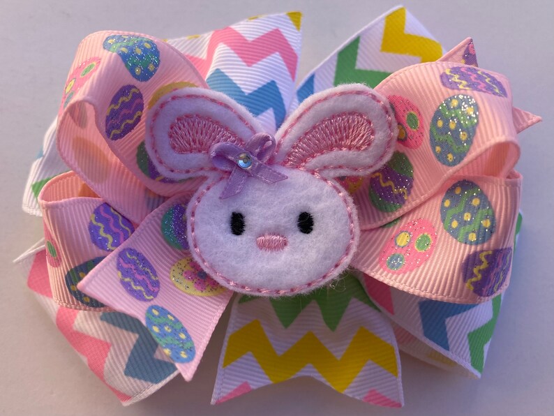 Easter Hair Bow, Easter Bow, Easter Egg Hair Bow, Easter Gift, Spring ...