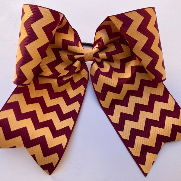 Maroon Cheer Bows - Etsy
