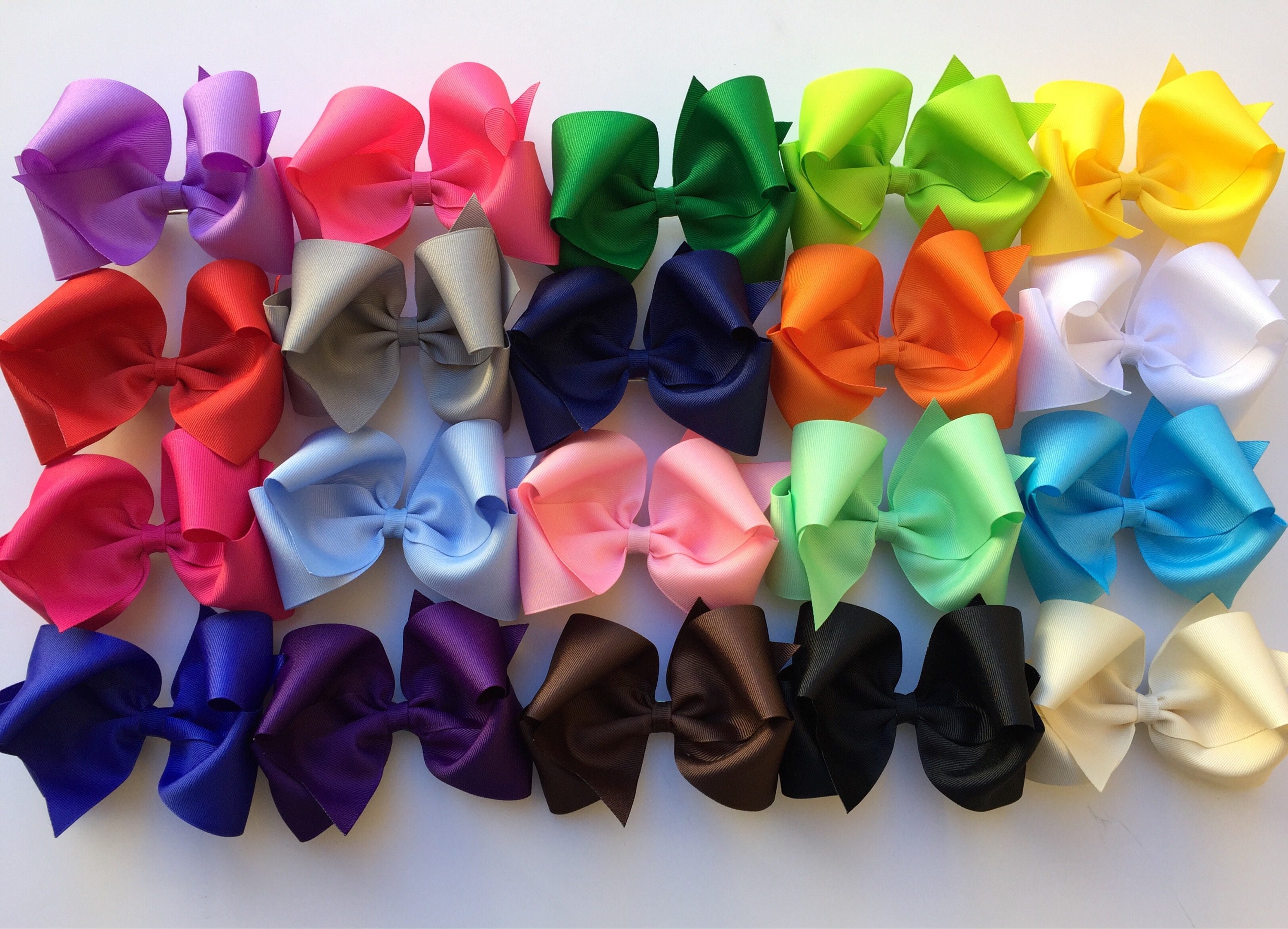 Hair Accessories Large Hair Bows Bow Package 6 inch Bows Big Hair Bows ...