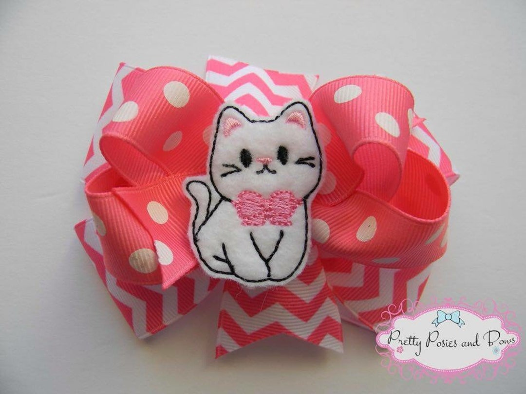 Cat Hair Bow, Kitten Hair Bow, Kitty Hair Bow, Cat Bow, Kitten Bow ...