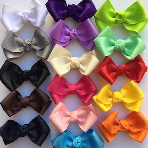 Small Bow Package 2 Inch Hair Bows Solid Hair Bows 2 Inch - Etsy