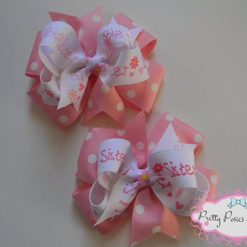 Big & Lil' Sister Hair Bows Big Sister Hair Bow Little | Etsy