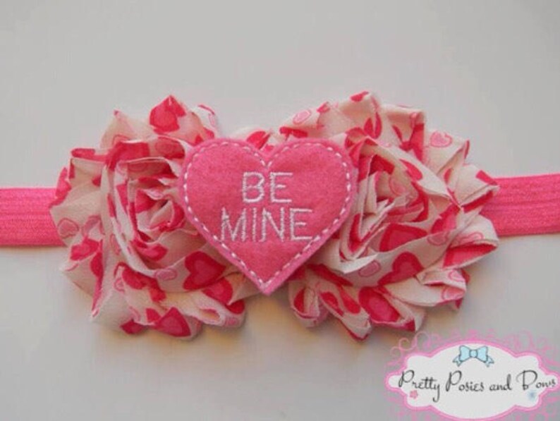 Valentines Headband, Valentine Baby Headband, Pink Headband, Heart ...