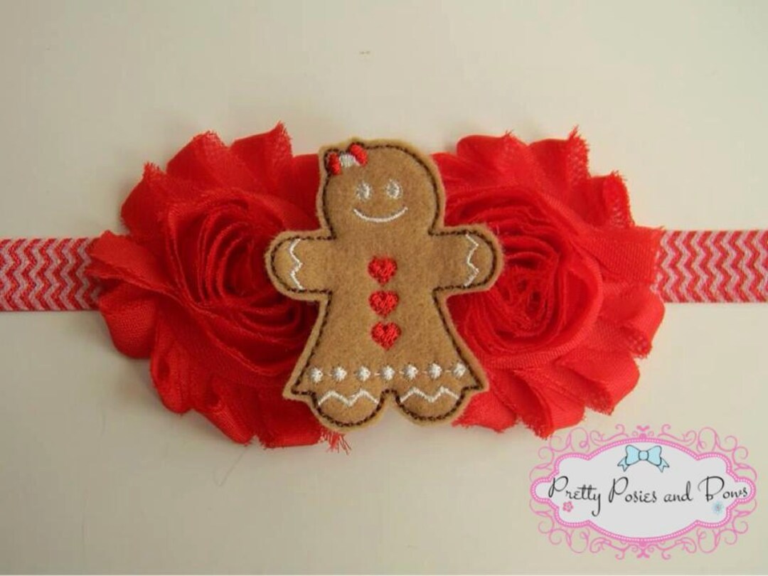 Gingerbread Girl Christmas Holiday Headband - Etsy