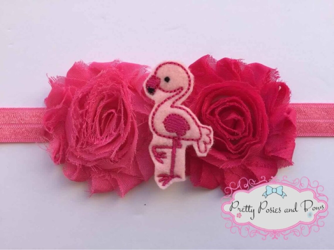 Flamingo Headband Flamingos Pink Flower Headband - Etsy