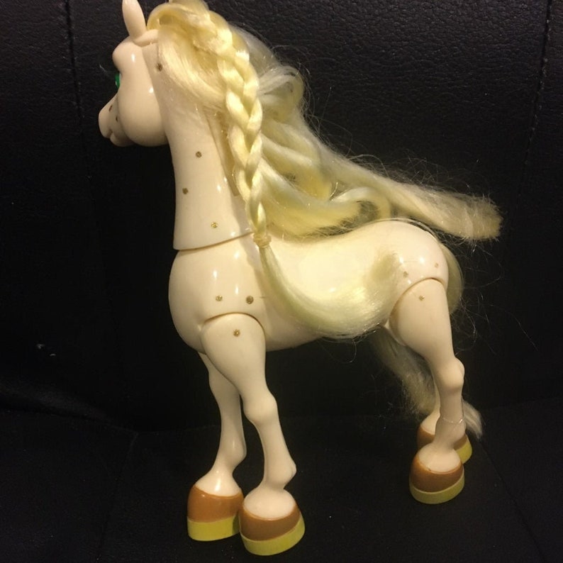 Vintage Funrise Sassy Stables Cream Horse Statue - Etsy