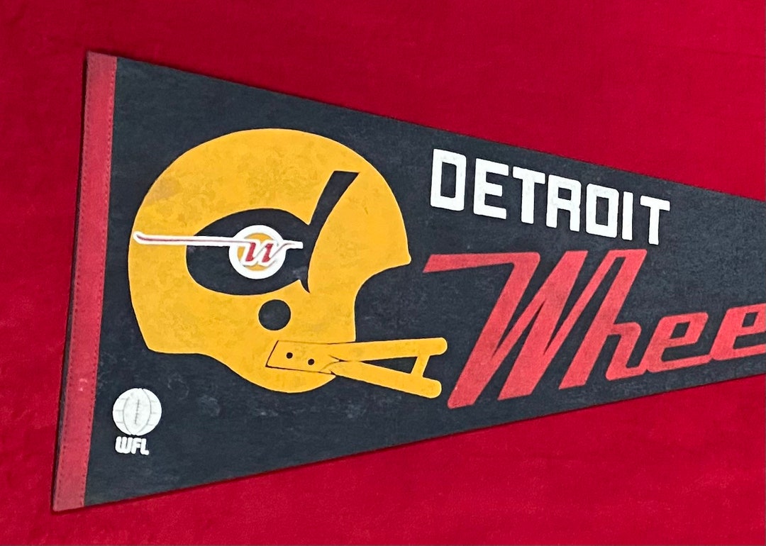 Vintage Early 1970's Detroit Wheels World Football League 29 Inch Full ...