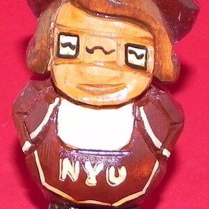 Circa 1950's Anri New York University NYU Mascot Hand Carved Statue ...