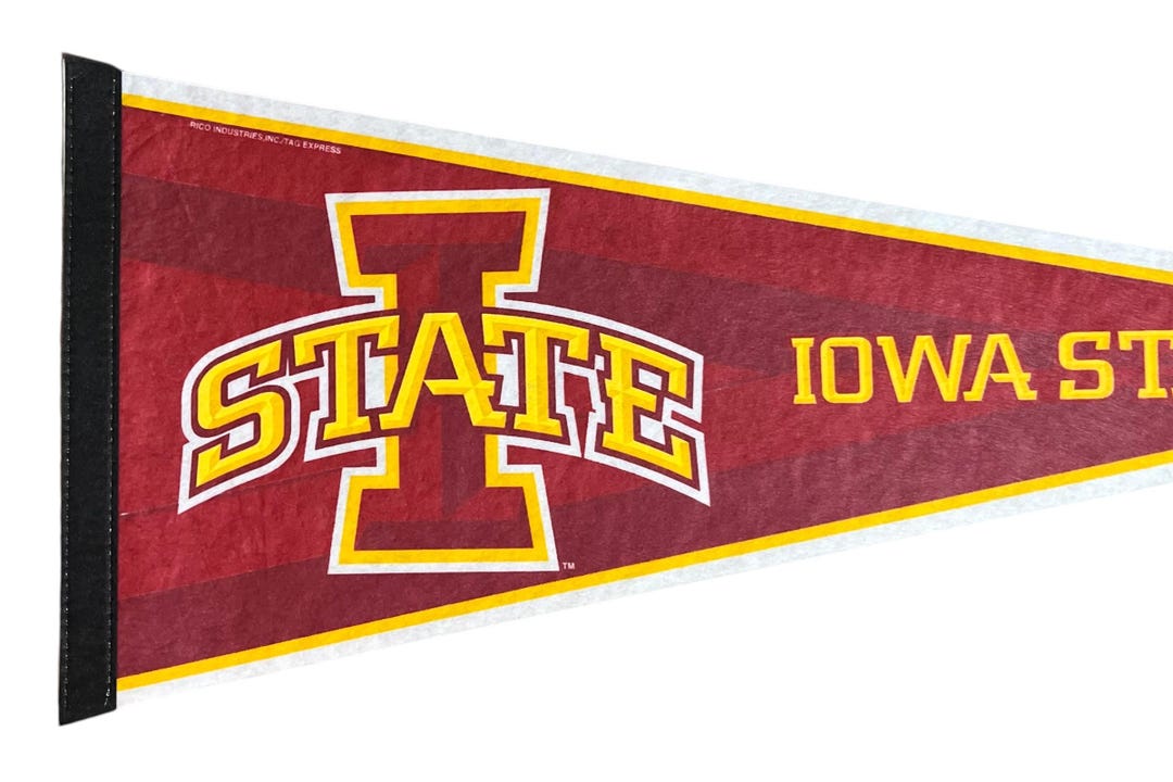 Vintage Iowa State University Cyclones Full Sized 29 Inch College Felt ...