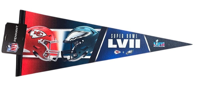Philadelphia Eagles Vs Kansas City Chiefs Super Bowl LVII 29 Inch NFL ...