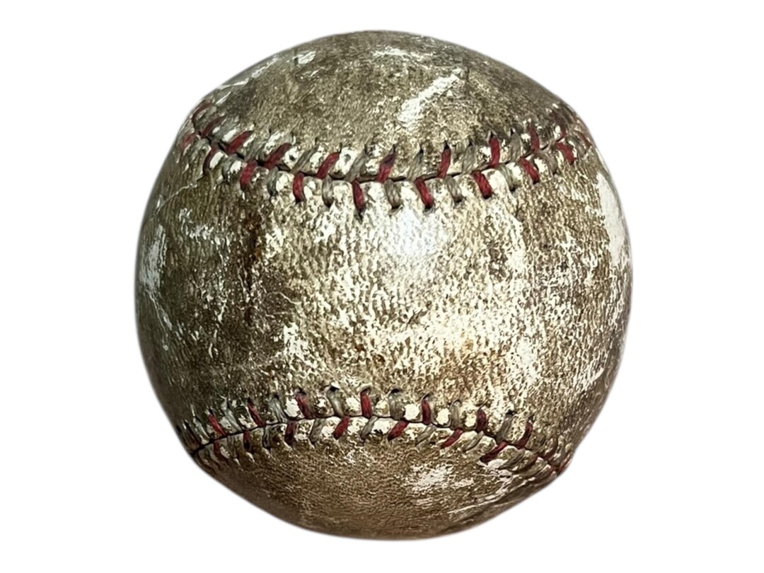 Antique Circa 1910 Dead Ball Era Red & Green Stitch Baseball - Early ...