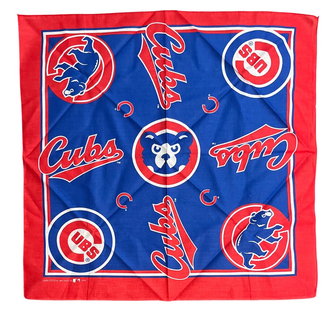 Vintage 1995 Chicago Cubs Deadstock Never Used MLB Baseball Bandana - Etsy