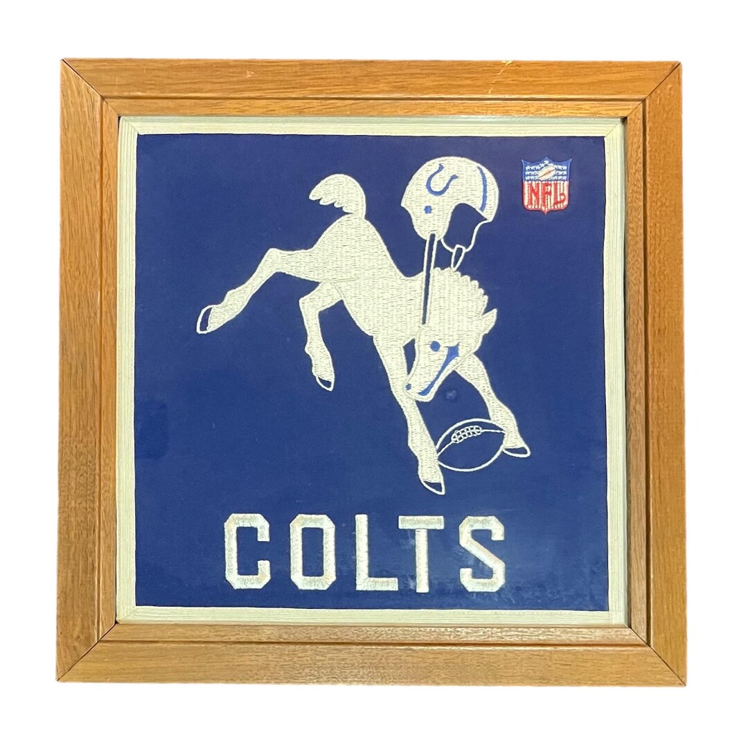 Vintage Circa 1960's Baltimore Colts NFL Football Felt Mascot Emblem ...
