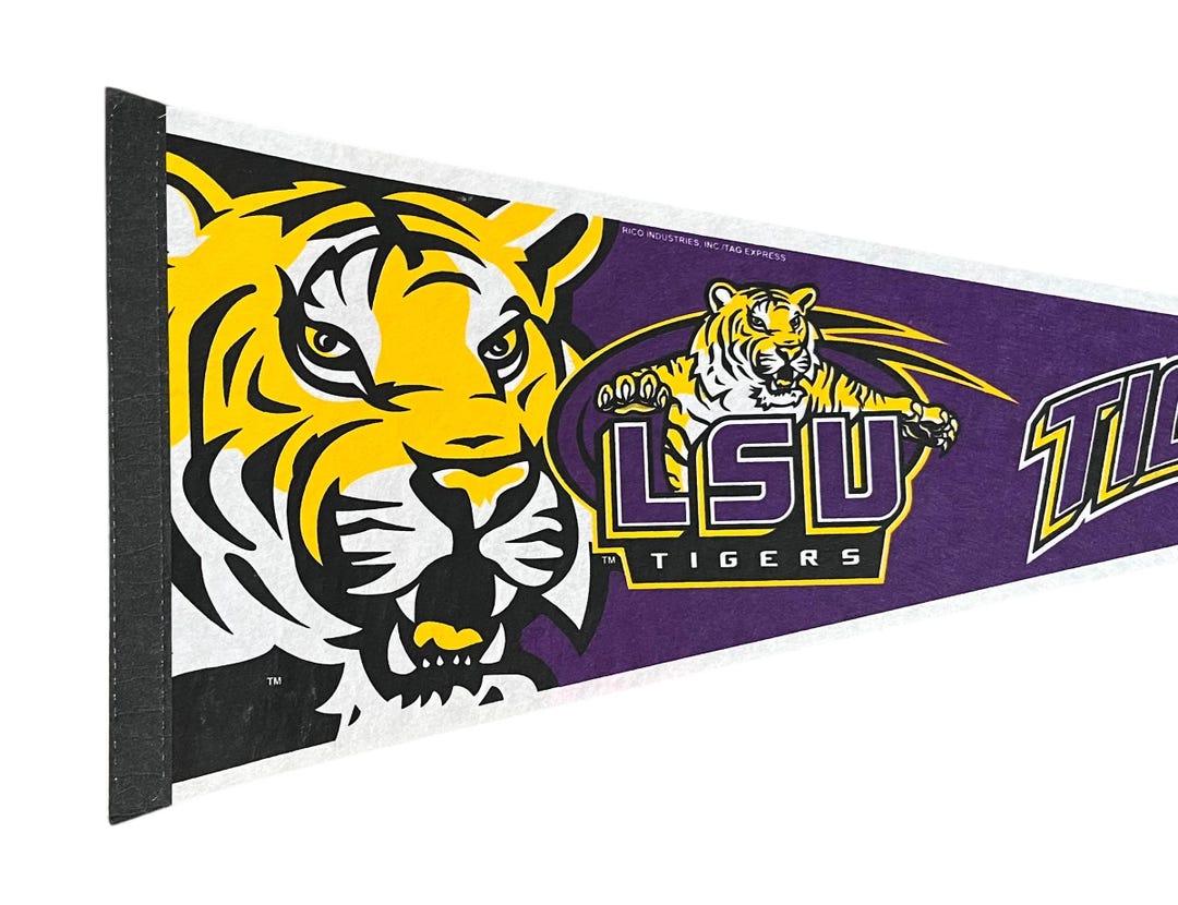 Vintage Louisiana State University LSU Tigers 29 Inch Felt College ...