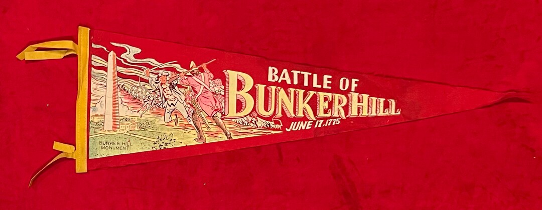 Attractive Vintage Battle of Bunker Hill 26 Inch Felt Pennant - Etsy