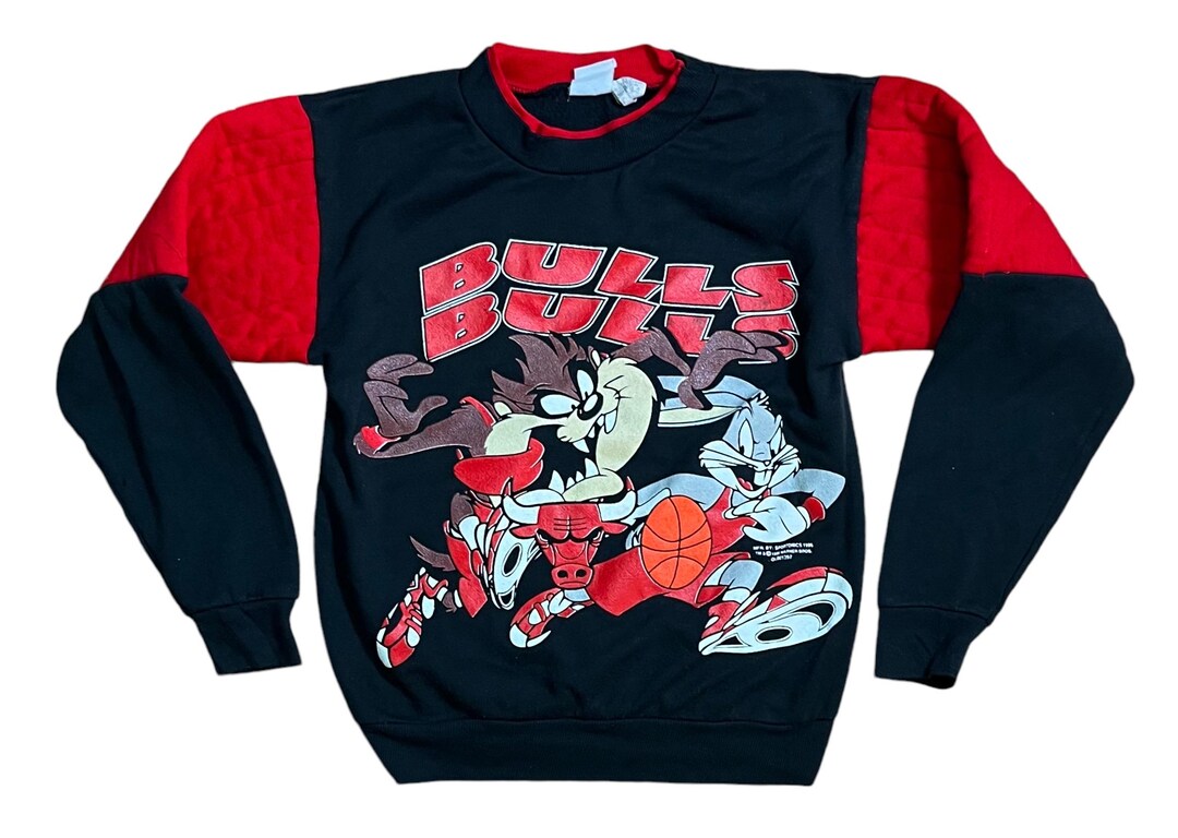 Vintage 1996 Chicago Bulls Tasmanian Devil Taz Looney Toons Youth Size ...
