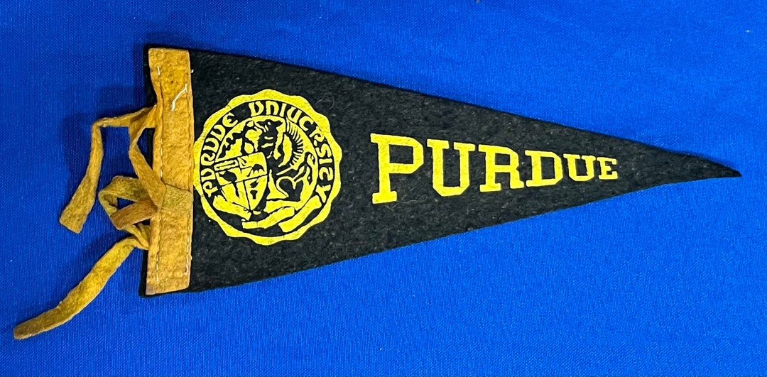 Vintage Circa 1940's Purdue University Mini Pennant Antique College ...