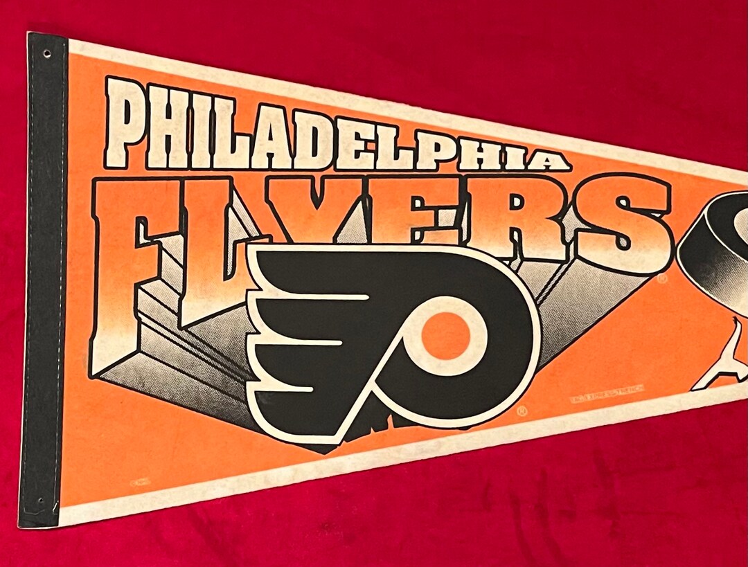 Vintage Philadelphia Flyers 1980's Full Sized 29 Inch Pennant 1980's ...