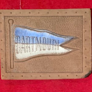 Antique Circa 1910 Dartmouth College Tobacco Leather Premium Patch ...