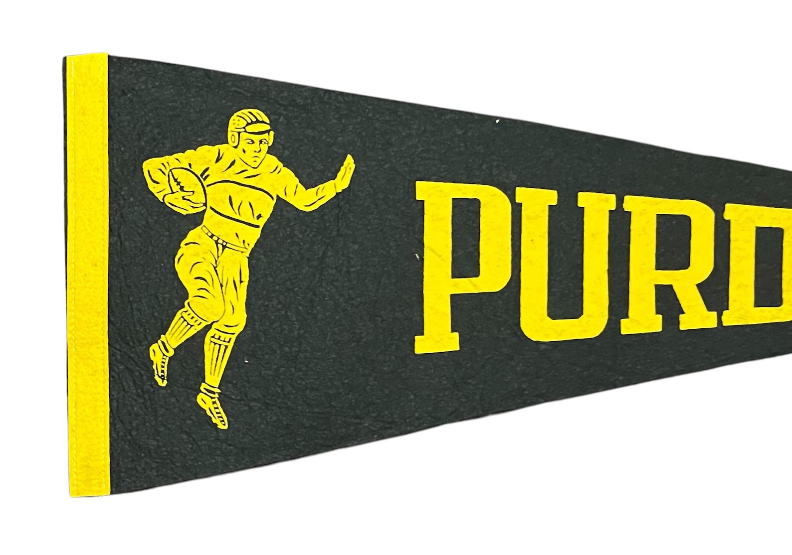 Vintage Circa 1940's Purdue University Football Themed 29 Inch Felt ...