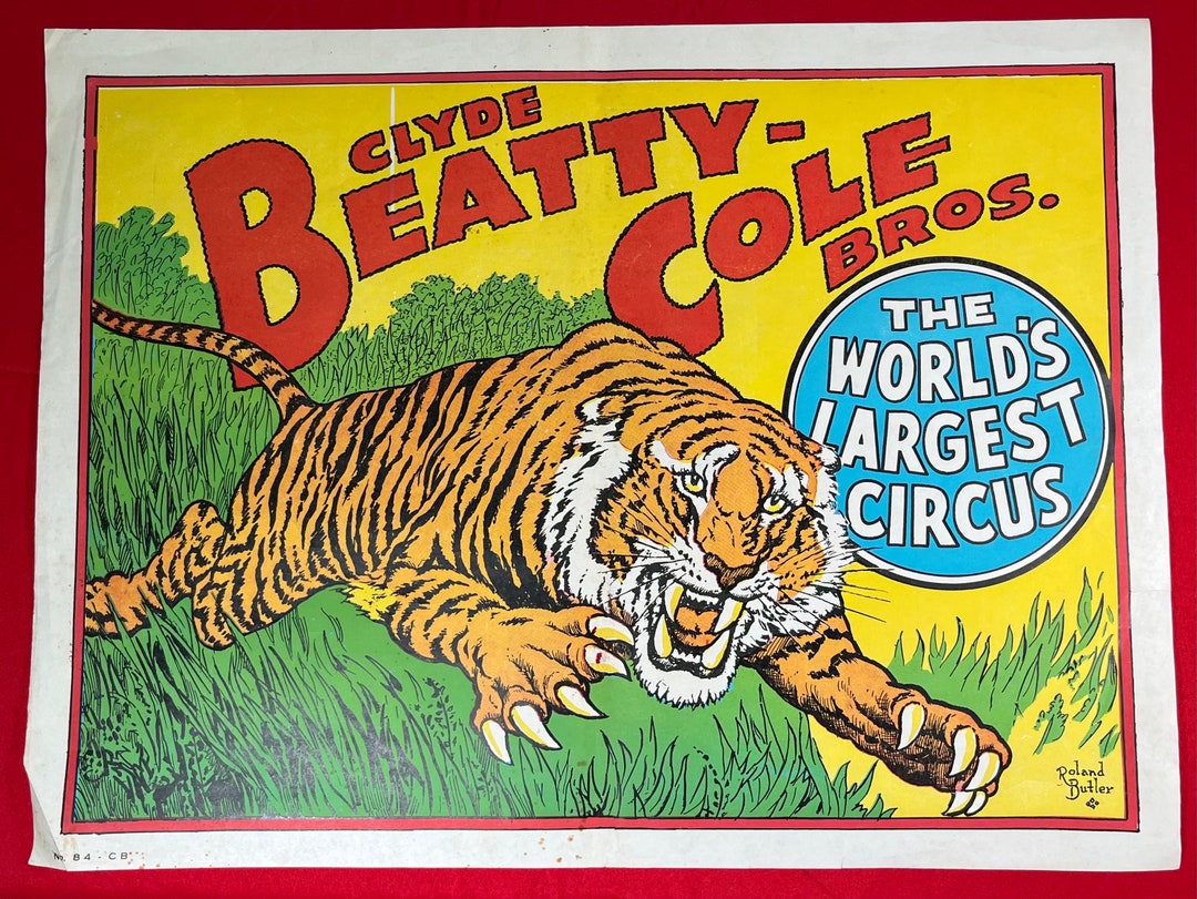 Beautiful Vintage 1950's - 1960's Clyde Beatty Cole Brothers Circus ...
